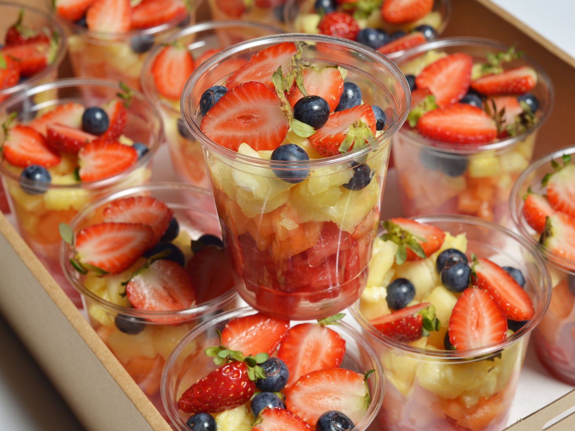 Fresh Fruit Pots Platter – The Catering Club